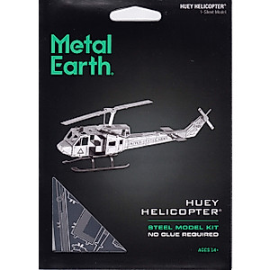 Metal Earth Huey UH-1 Helicopter 3D Metal Model Kit Fascinations