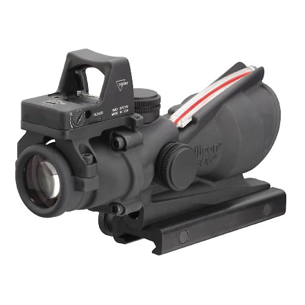 Trijicon 4x32mm ACOG Dual Illumination Crosshair .223 Reticle with 3.25 MOA RMR Sight Black Optics
