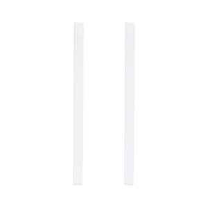 Cabilock 2pcs Biscuit Balance Cookies Crackers Dough Thickness Ruler Dough Leveling Ruler Dough Ruler Measuring Ruler Thickness Leveling Ruler Baking Ruler Acrylic Roll Surface Kitchenware