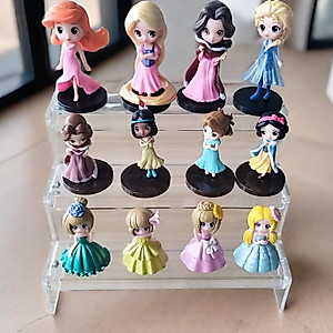 Combination of Life 4 Tier Buffet Riser Display Shelf Pop Stand Perfume Organiser 9"x7.4" with 1.9" Depth Sheet