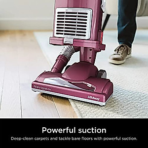 Shark CU520 Navigator Lift-Away XL Upright Vacuum Multi Surface Floor Cleaner with Crevice Tool, Purple (Renewed)