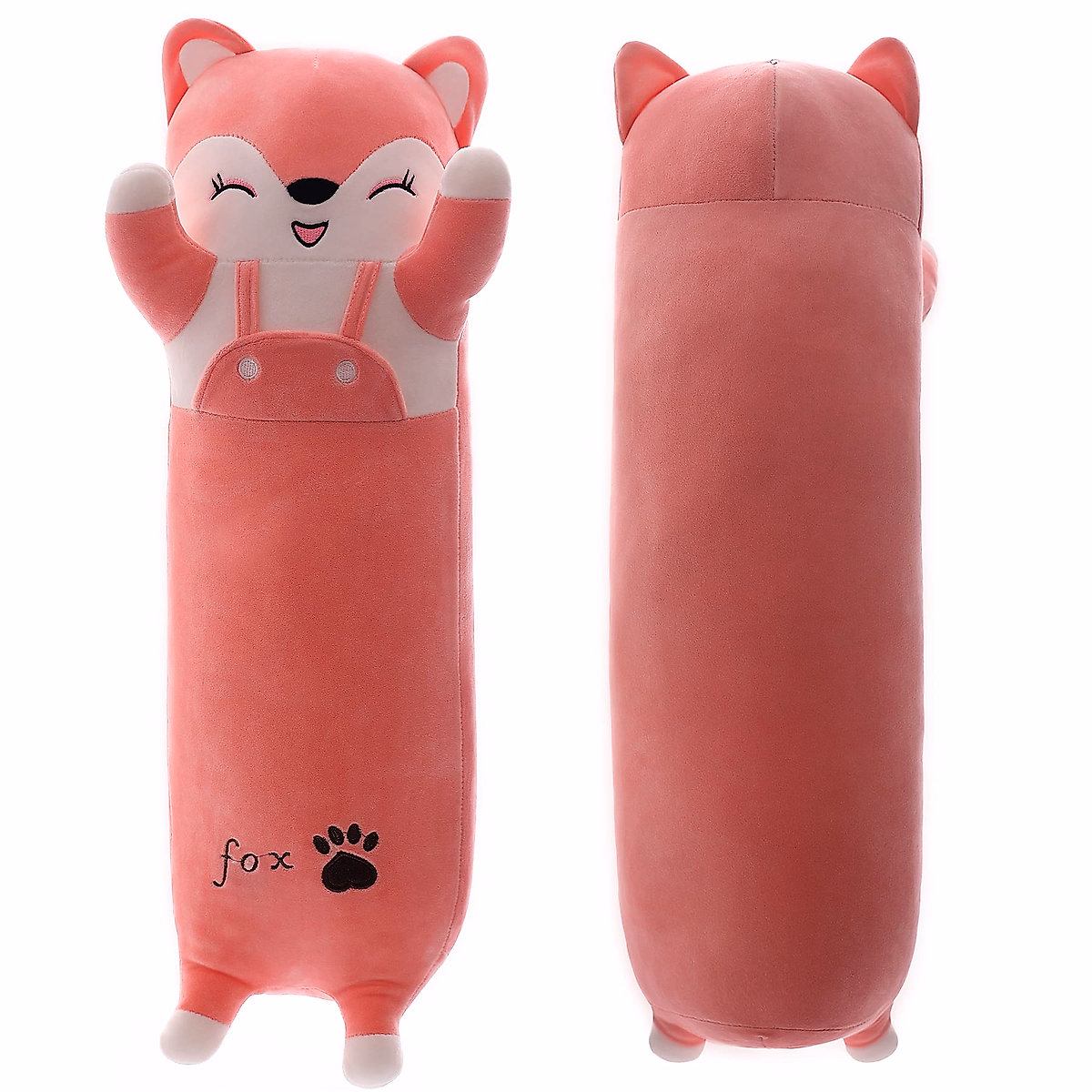 MIAOHAHA Soft Plush Fox Doll Kids Plush Toy Pillow, Lovely Pink Fox Plushies Hugging Pillow Stuffed Animal Toy Gift for Kids and Girlfriend On Chrismas, Birthday(Fox, 70cm/27.6in)