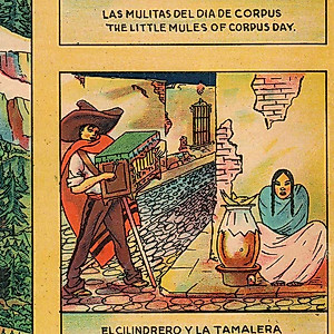 Antiguos Maps Valley of Mexico, Mexico City Pictoral Map c. 1930 - Mapa Pintoresco del Distrito Federal Yalre Dedores - measures 24 inches x 36 inches (610 mm x 915 mm)