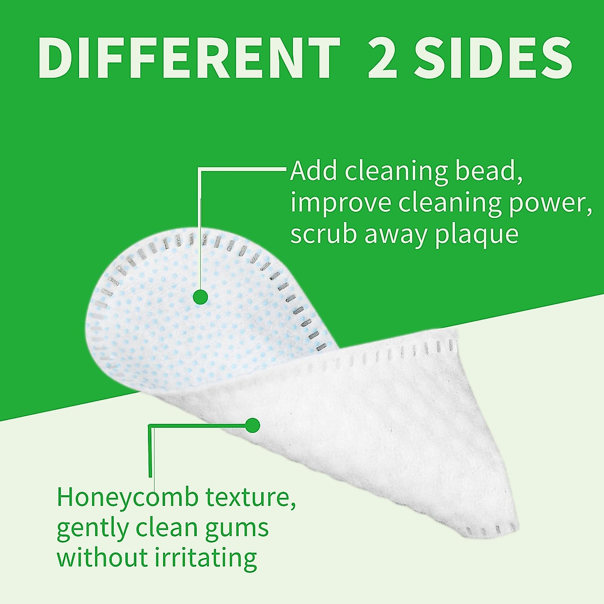 Lisveory Teeth Cleaning Wipes for Dogs & Cats 100 Counts, Reduces Plaque & Freshens Breath, Buildup No-Rinse Dog Finger Toothbrush, Disposable Gentle Cleaning & Gum Care Pet Wipes