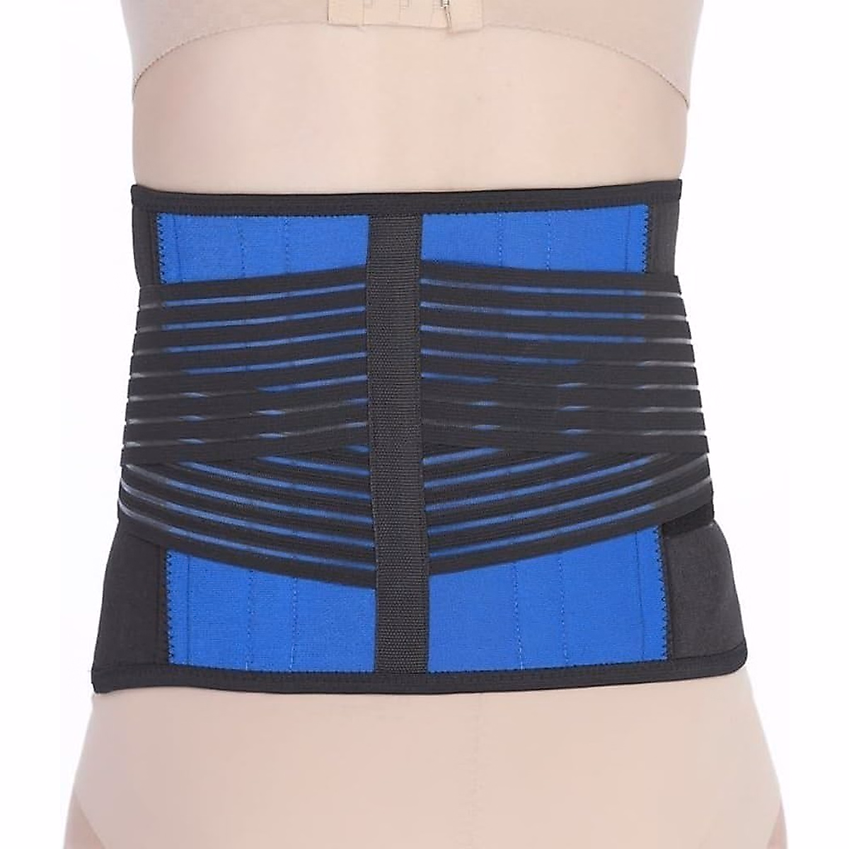 PROHEL Back Brace to Relieve Lower Back Pain with Lumbar Pad Support for Men/Women. Mild, thin, orthopedic, rigid, adjustable herniated disc (Size : L.)