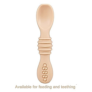 PandaEar 7 Pack Baby Led Weaning Spoons| Silicone Baby Spoons Self Feeding Utensils, Toddler Infant Feeding Spoon First Stage