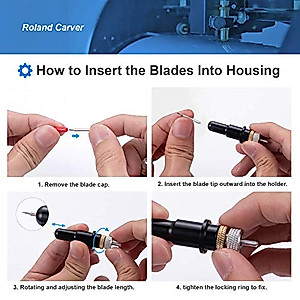 30PCS Fine Point Blades,STREWEEK Cutting Blades for Cricut Explore Air 2/Air 3/ Maker 3 Expression, Including 5PCS 30°Shallow Blades, 20PCS 45°Standard Blades and 5PCS 60°deep Cutting Blades