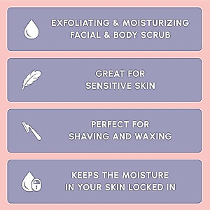 Brooklyn Botany Brown Sugar Body Scrub - Moisturizing and Exfoliating Body, Face, Hand, Foot Scrub - Fights Acne, Fine Lines & Wrinkles, Great Gifts For Women & Men - 10 oz