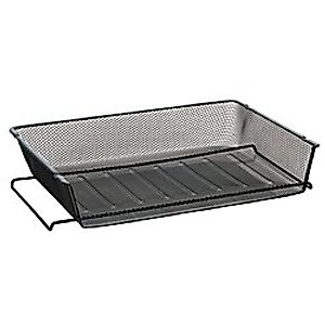 Eldon 62555 Nestable Mesh Stacking Side Load Letter Tray Wire,Black