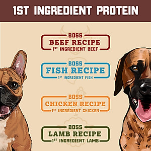 Boss Dog Complete & Balanced Freeze Dried Raw Diet for Dogs, Chicken Recipe, 12 oz Bag