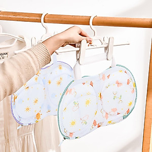 Ksheria Large Bra Washing Bags for Laundry,4pcs Bra Laundry Bags for Washing Machine,Lingerie Bags for Washing Delicates,Underwear Washing Bag with Zipper for Women Laundry Storage-Cute Pattern