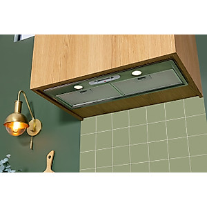 Broan-NuTone Elite 27.6-inch Custom Power Pack Range Hood Insert for External Blower with 2-Speed Exhaust Fan and Light, Stainless Steel