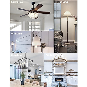 PARTPHONER E12 LED Light Bulbs B11 Candelabra Bulbs 60W Equivalent, Non-Dimmable 6W LED Candle Chandelier Bulb 600 Lumen, 5000K Daylight White, Pack of 6