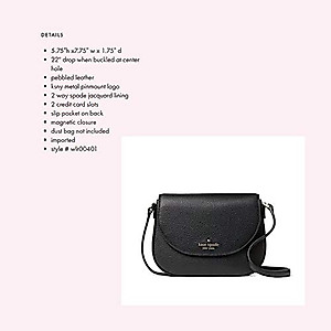 Kate Spade New York Leila Mini Crossbody Shoulder Bag, Black