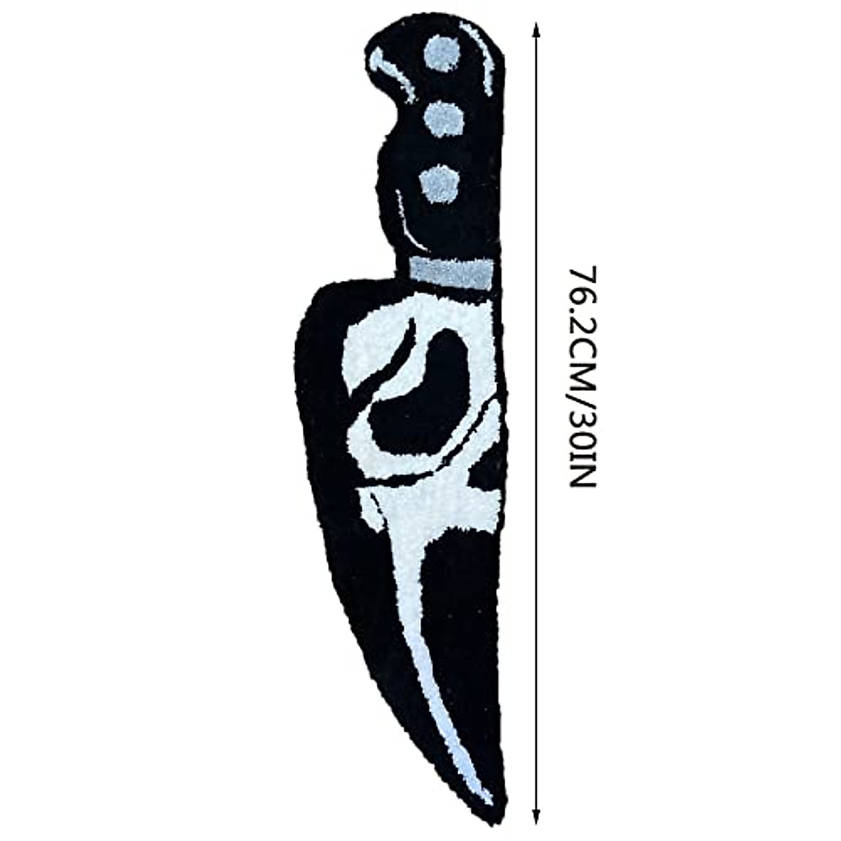 Ntpwenla Scary Knife Shape Figure Rug,Bed Front Rug Polyester Home Welcome Rug Decor