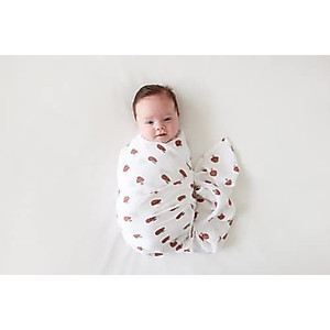Lulujo Boho Swaddle Set, Cotton Muslin Blankets, 2 Pack (Mushroom & Sand)
