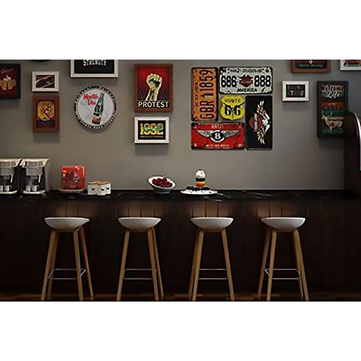 Mountain Dew Bottle 12" Round Metal Sign