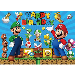 Theme Party Background Cartoon Party Background Children Birthday Party Photo Background Photography Banner Birthday Party Decoration 5X3FT
