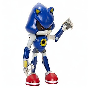 Sonic The Hedgehog Action Figure 2.5 Inch Metal Sonic Collectible Toy , Blue, 3 years