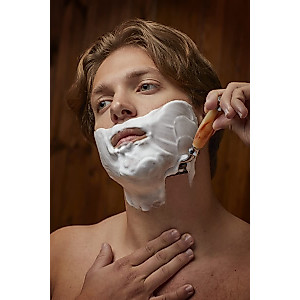 Union Razors SS1RZ Razor with Wood Tiger Eye Handle Brown