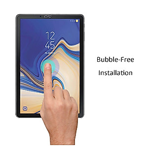 Orzero (2 Pack) Tempered Glass Screen Protector Compatible for Samsung Galaxy Tab S4 2018 T835/T830, HD 2.5D Arc Edges 9 Hardness Anti-Scratch Full-Coverage