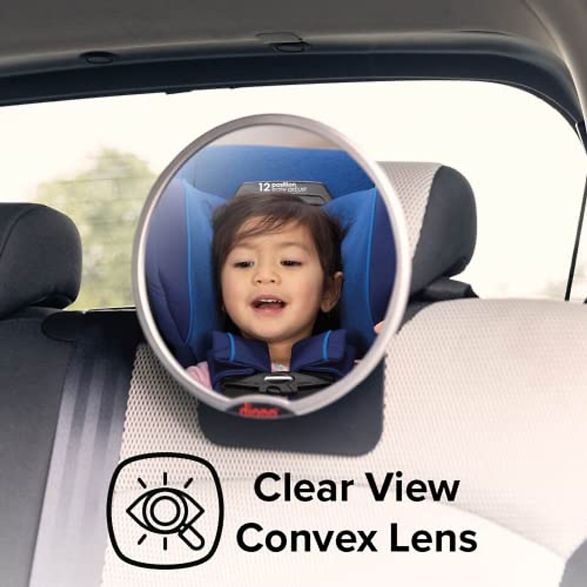 Diono Baby Car Mirror 4 Pack, Includes Safety Car Seat Mirror for Rear Facing Infant & See Me Too Rear View Baby Mirror Both Fully Adjustable with Wide Crystal Clear View, Shatterproof,