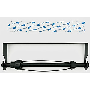 2024 Upgraded Paper Towel Holder - Extra Long Arms for Any Size Paper - Made of Ultra-Strong Steel - Wall/Under Cabinet Mountable with Adhesive or Screw Installation - Durable Black Materials