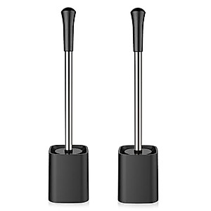 SetSail Toilet Bowl Brush and Holder Compact Size Toilet Brushes for Bathroom with Holder & SetSail Toilet Bowl Brush and Holder, 2 Pack Compact Size Toilet Brushes for Bathroom with Holder
