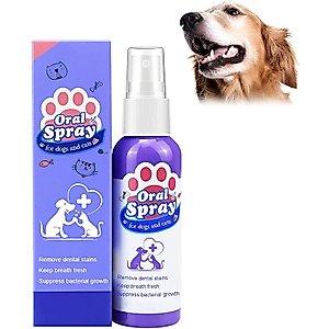 Petry Oral Spray, Petry Teeth Cleaning Spray for Dogs & Cats, Pet Breath Freshener Spray Care Cleaner 60ml, Pet Oral Spray Clean Teeth, Dog and Cat Natural Breath Freshener