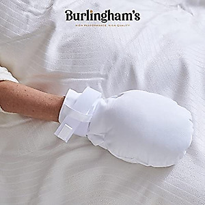 Medical Double Security Mitts - One Size Fits All Hand Restraint Gloves for Elderly & Medical Procedures -Made With Extra Padding for Comfort & Protection - Includes Bed Restraints - 2 Gloves