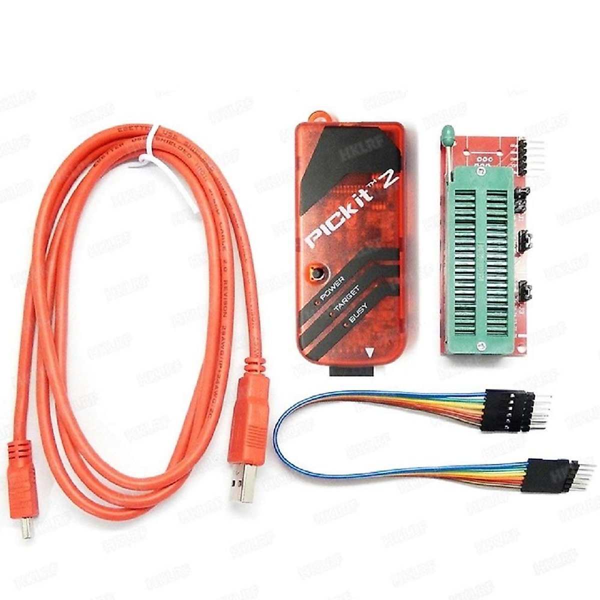 Bolsen 1set PICKIT2 Programmer + PIC ICD2 PICKit 2 Programming Adapter Universal Programmer Seat