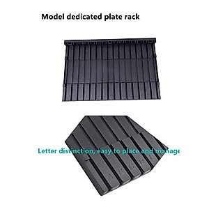 lifang Easy-to-Access Model Parts Placement Rack Auxiliary Tool Rack Storage Container, Suitable for Gunpla Movable Dolls DIY Model Making Accessories, Size 11.4inx7.1in Black