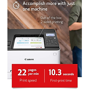 Canon Color imageCLASS LBP622Cdw Wireless Single-Function Laser Printer - Print only - 5-line LCD, 22 ppm, 600 x 600 dpi, 1GB Memory, Auto 2-Sided Printing, 8.5 x 14, USB, Ethernet