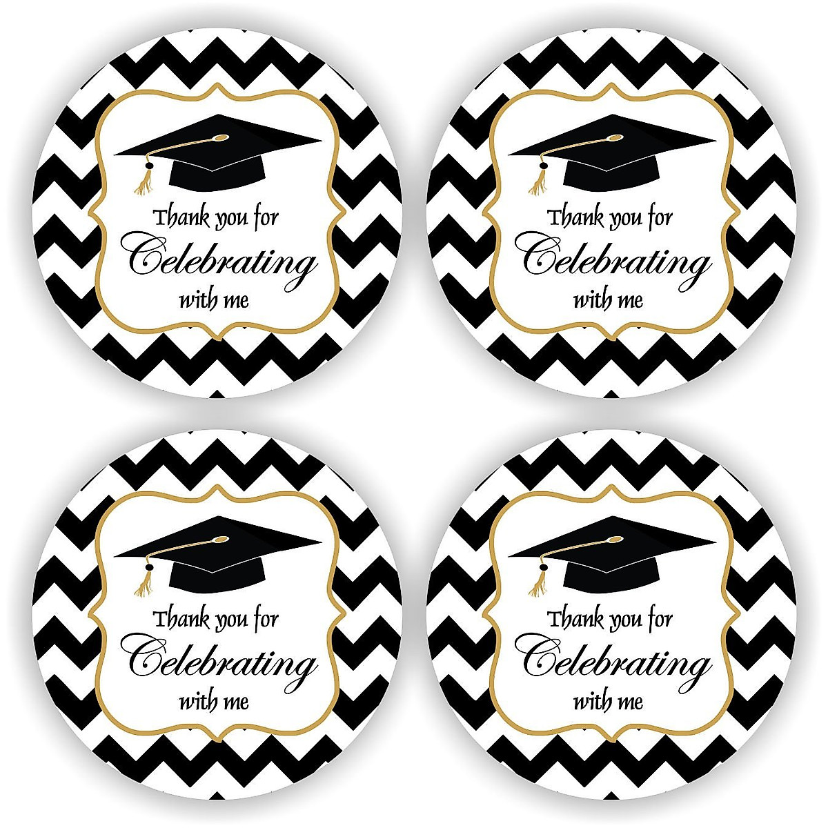 Philly Art & Crafts Graduation Stickers - Graduation Favor Stickers - Graduation Labels - Set of 40 Stickers