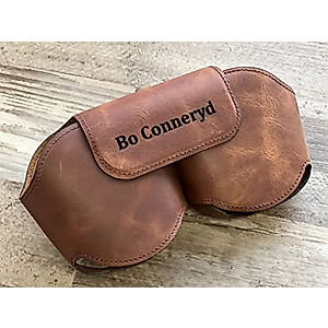 HARDISTON AirPods Max Case, Genuine Leather Handmade, Protective Premium Leather Ear Cup Covers, Soft-Slim Travel Carrying Case, Compatible for AirPods Max (Brown)