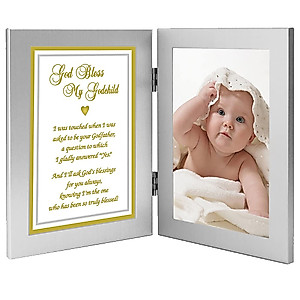 Godchild Poem from Godfather for Baptism or Christening, Add 4x6 Inch Photo