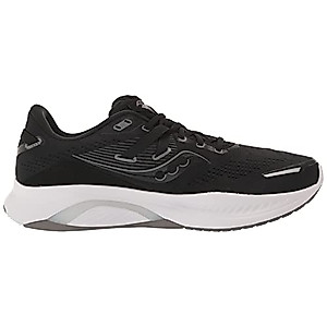 Saucony Men's Guide 16 Sneaker, Black/White, 11
