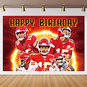 Patrick Mahomes Party Banner, Patrick Mahomes Backdrop 7x5 Patrick Mahomes Background Patrick Mahomes Themed Backdrops for Party Supplies Patrick Mahomes Background Birthday