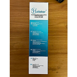 Hatteker Cordless Hair Clipper Beard Hair Trimmer Hair Cutting Kit for Men Women Kids Barber Clippers Nose Hair Trimmer IPX7 Waterproof Professional