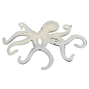 Swimming Octopus Key Hook Antique Look/Distress Ivory/Vintage Hook/Sea Theme Hook/Coastal Hook and Swimming Octopus Key Hook Antique Look/Distress Pink/Vintage Hook/Sea Theme Hook/Coastal Hook