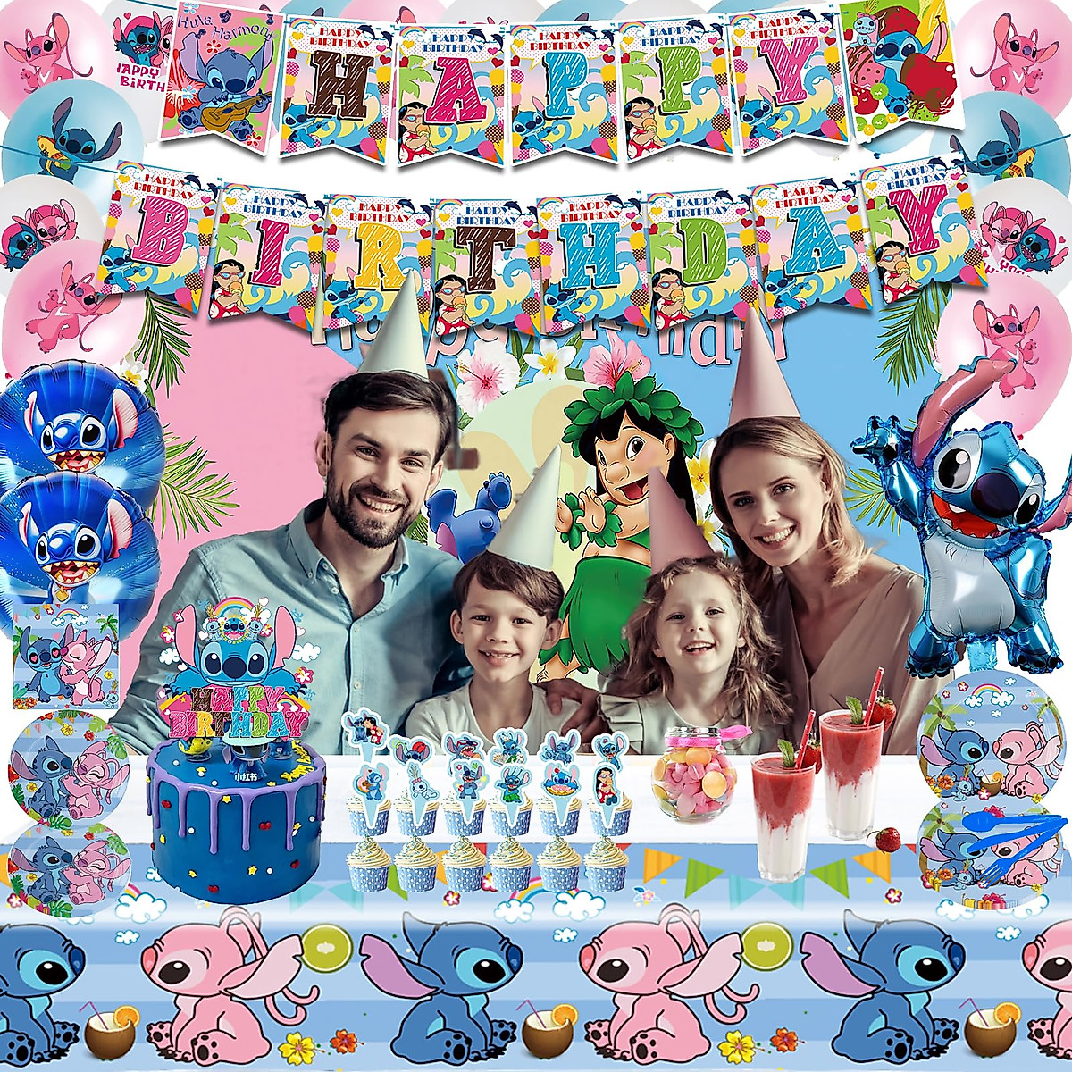 Stitch Birthday Party Supplies - Complete Themed Party Decorations