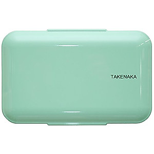TAKENAKA Bento Bite Dual from, Eco-Friendly and Sustainable Japanese Style Bento Lunch Box (Peppermint)