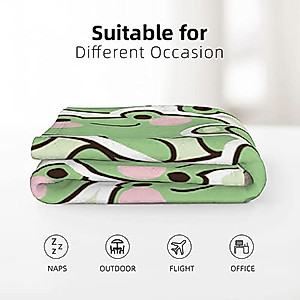 Cute Frog Blanket for Adults Green Frog Throw Blanket for Kids, Frog Gift for Frog Lover, Soft Cozy Flannel Blankets for Bed Couch Sofa 50x40 Inches