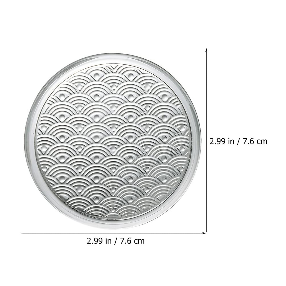 Cabilock 2pcs Glass Tea Coaster Cup Mug Pad Tea Bag Saucers Dessert Dishes Coasters Gold Bars Car Coaster Costers Seasoning Dish Mug Saucers Gongfu Tea Saucer Crystal Coaster Round Decorate