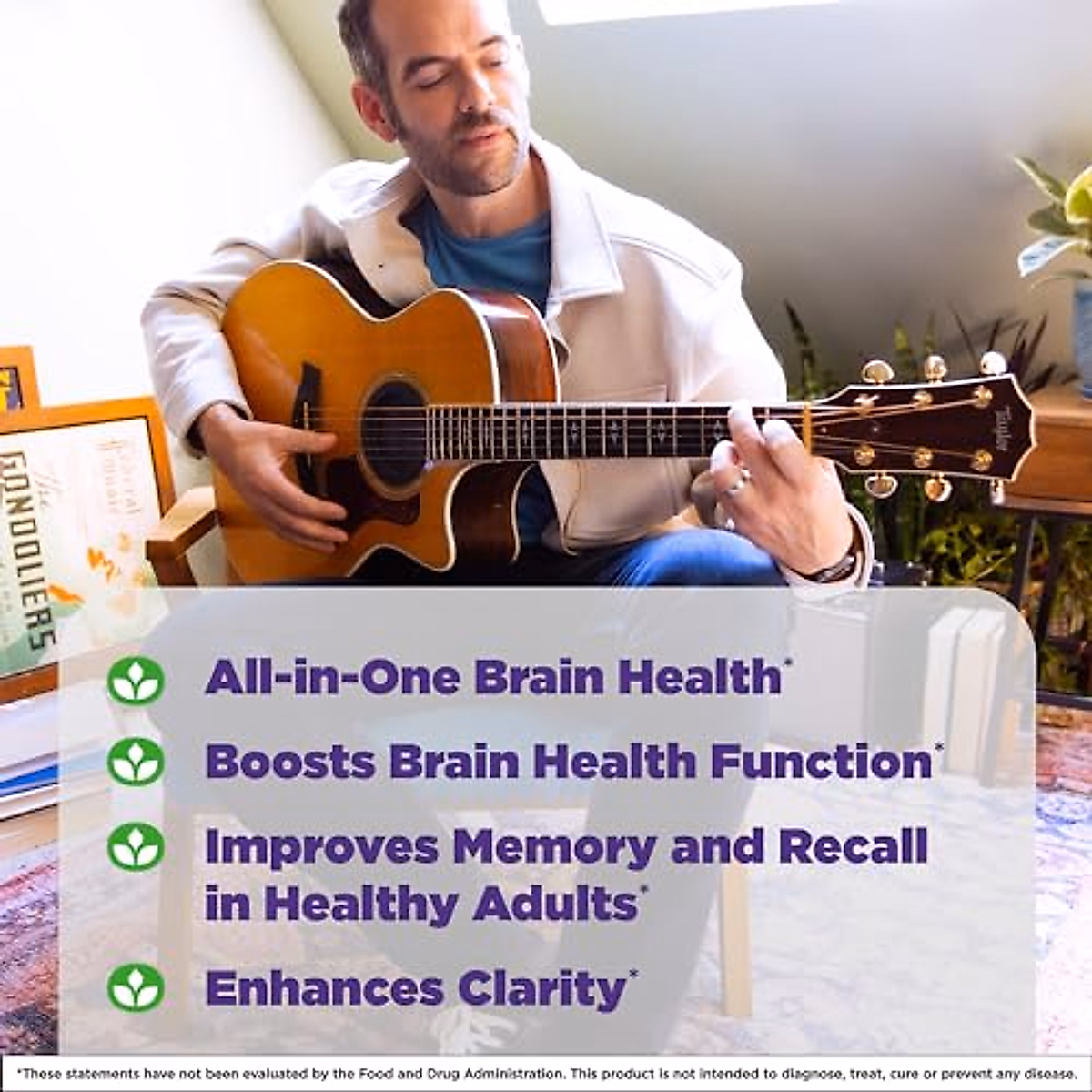 Natrol Cognium Complete, Dietary Supplement for Brain Health, Brain Health Supplements for Adults, 60 Capsules, 30 Day Supply