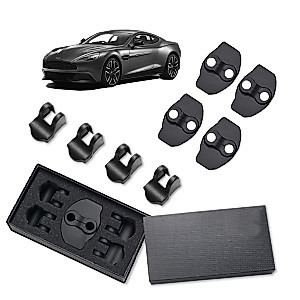 BELOMI Tesla Model 3/Y Door Lock Cover, 4 Door Lock Protector and 4 Door Stopper Covers, Auto Door Latches Protection Guard, Set of 8 for Tesla Accessories