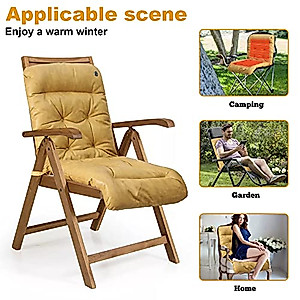 OUHOU Heated Seat Cushion, Heated Chair Cover, 3 Mode Adjustable Warm Seat Cushion, USB-Powered Heating Seat Cover for Home, Office Chair and More(Yellow)