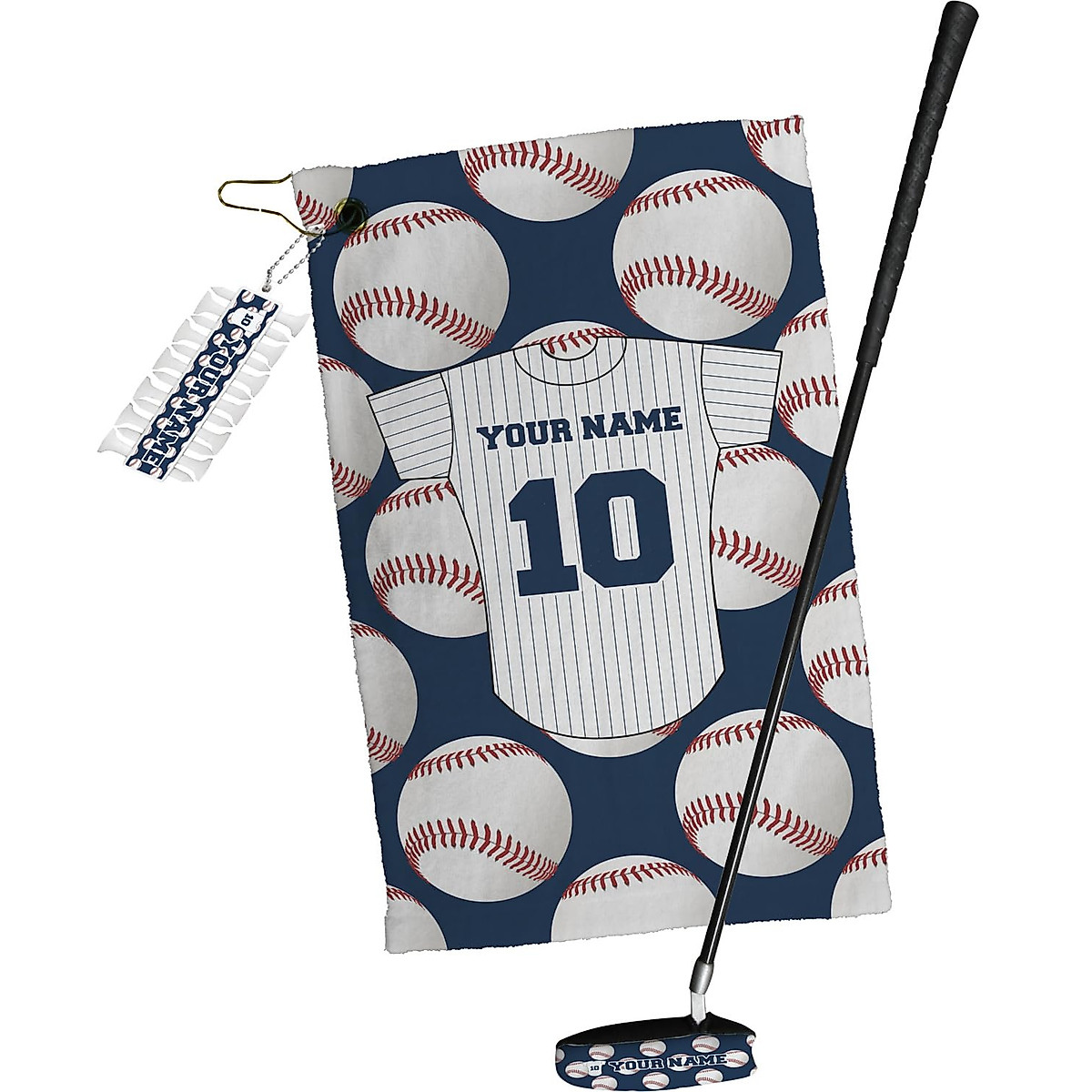 Personalized Baseball Jersey Blade Putter Cover