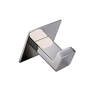 Celbon 2PC SUS304 Stainless Steel Bathroom Self Adhesive Towel Hook Hanger Chrome Finish Coat Hook Robe Hook Hanger Without Drilling Easy Installation…