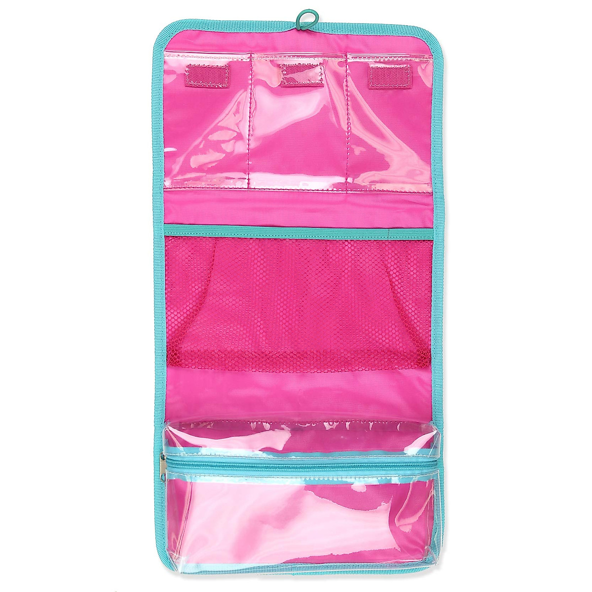 L.O.L. Surprise! Girl's Tri-fold Multipurpose Collectible Toy Storage Accessory Toiletry Travel Bag Case (One Size, Pink)